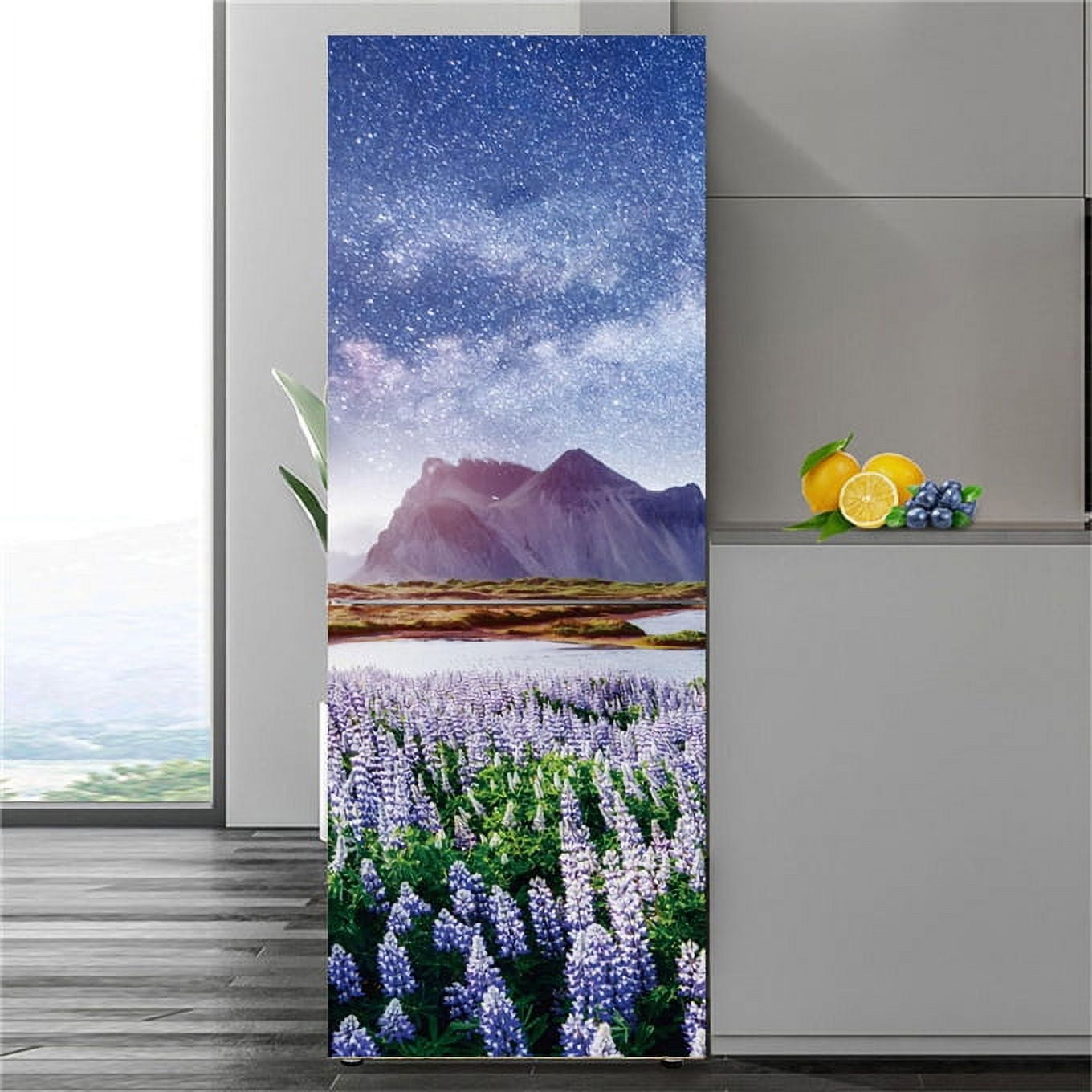StarRefrigerator Sticker For Kitchen Peel & Stick Vinyl Wall Mural DIY ...