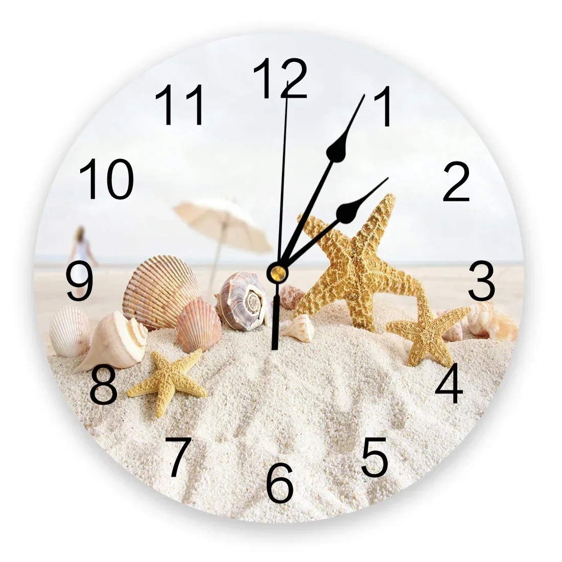 StarShell Beach New Wall Clock Fashion Living Room Quartz Watch Modern ...