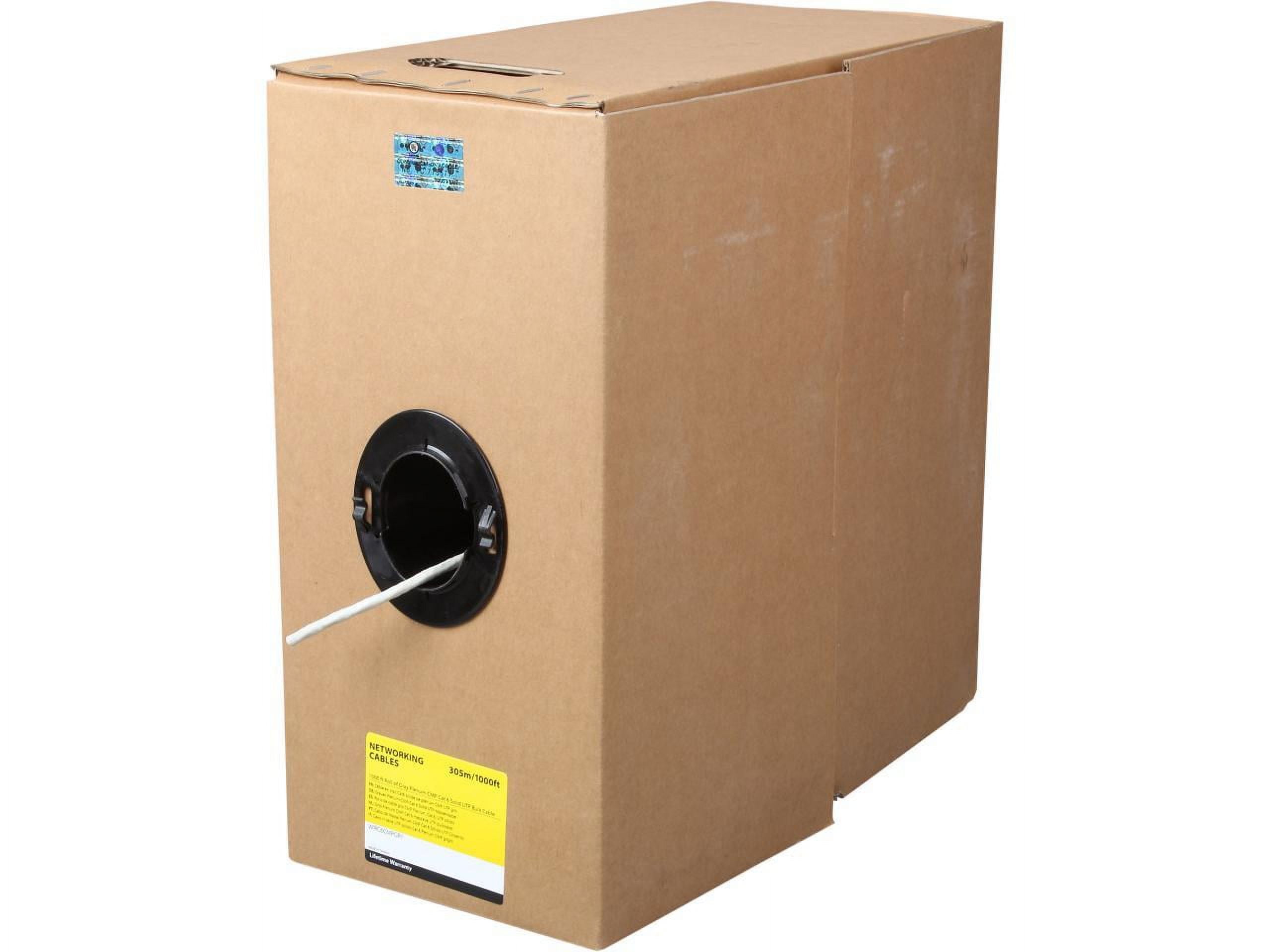 StarTech.com WIRC6CMPGRY 1000 ft. Cat 6 Gray Roll of Gray Plenum CMP ...