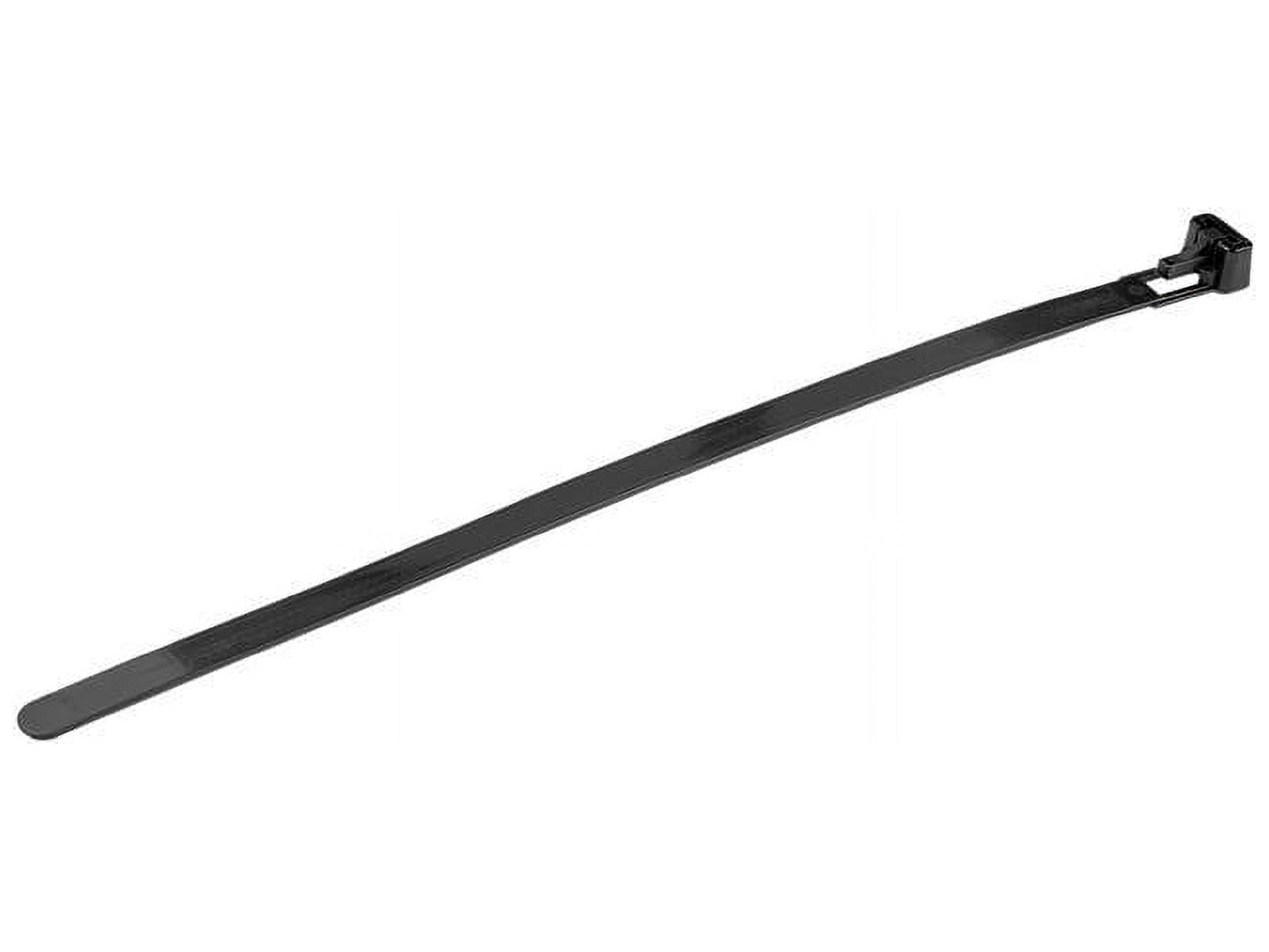 StarTech 100 Pack 8" Reusable Cable Ties Black Large Releasable Nylon ...