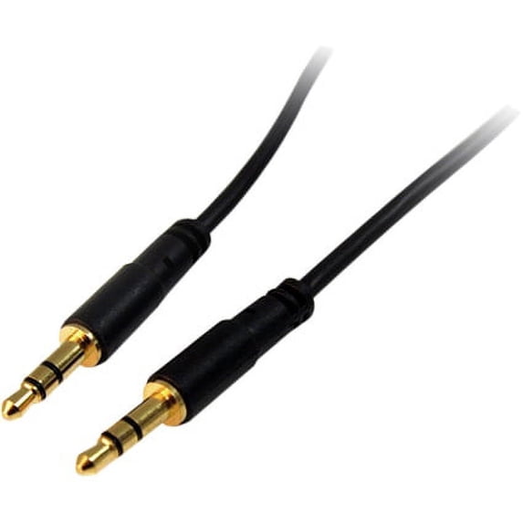 StarTech 15' Slim 3.5mm Stereo Audio Cable, M/M - Walmart.com