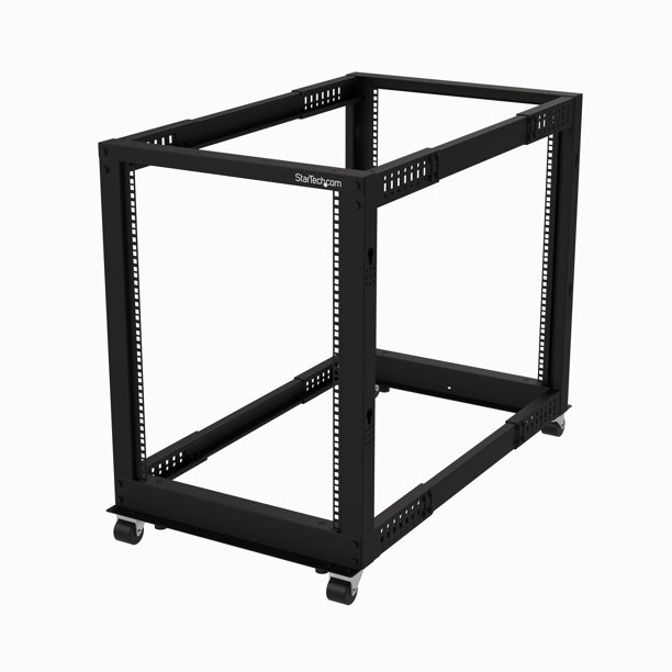 StarTech.com 4POSTRACK15U 15U Open Frame Rack, 4 Post, Adjustable Depth ...