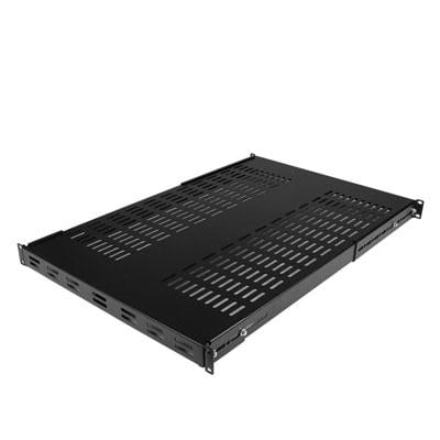 StarTech 1U Adjustable Depth Heavy Duty Vented Shelf For Server Racks ...