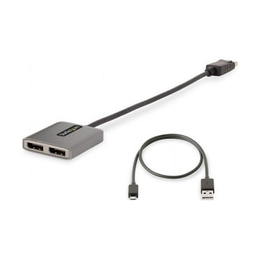 StarTech Laptop Dual Monitor Splitter Cable, USB-C to Triple ...