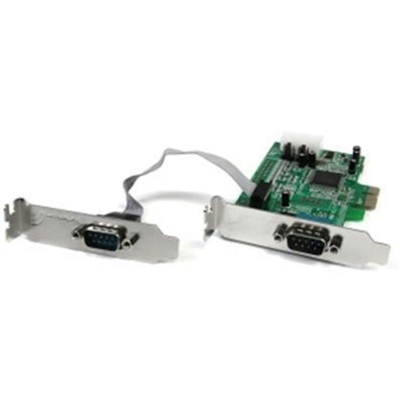 StarTech 2 Port Low-Profile Native RS232 PCI Express Serial Card with 16550 UART - Walmart.com