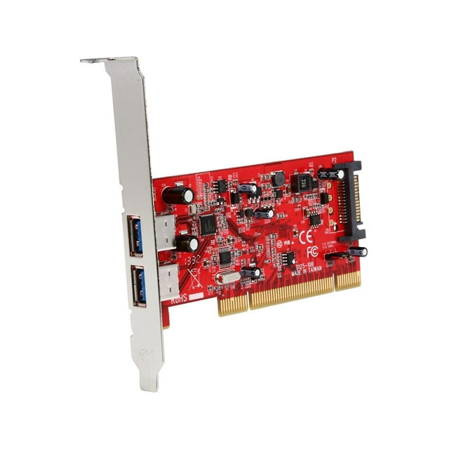 StarTech 2-Port PCI SuperSpeed USB 3.0 Adapter Card with SATA Power ...