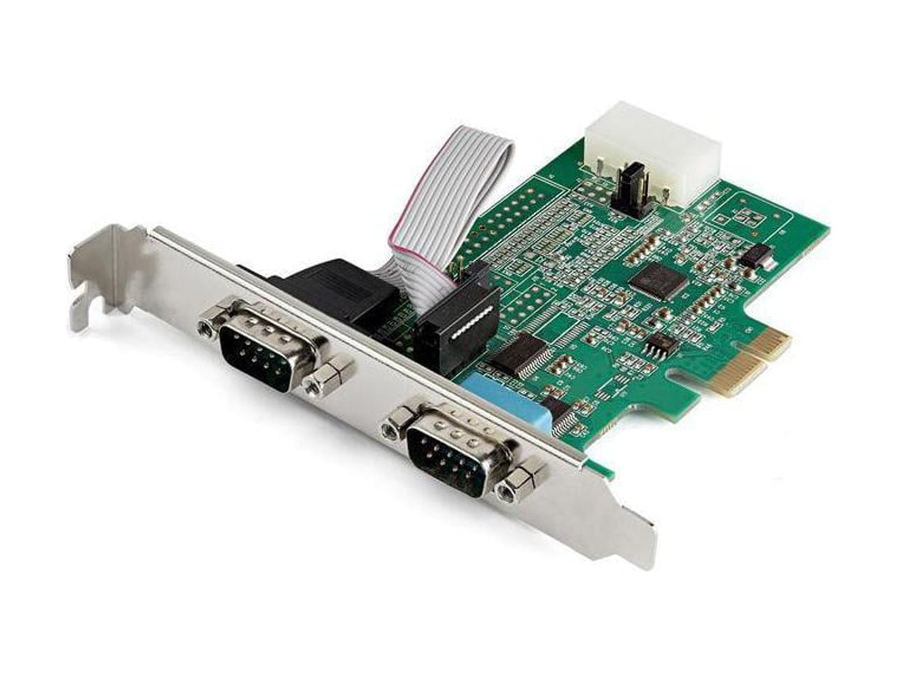 Startech 2 Port PCI Express RS232 Serial Adapter Card - 16950 UART ...