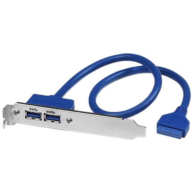 StarTech 2-Port USB 3.0 A Female Slot Plate Adapter - Walmart.com