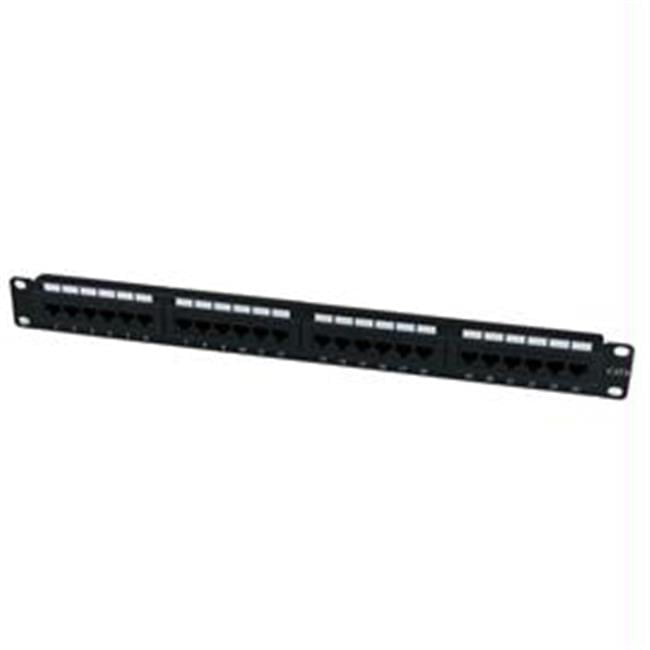 StarTech 24Port 1U Rack Mount Cat 6 110 Patch Panel - Black - Walmart.com