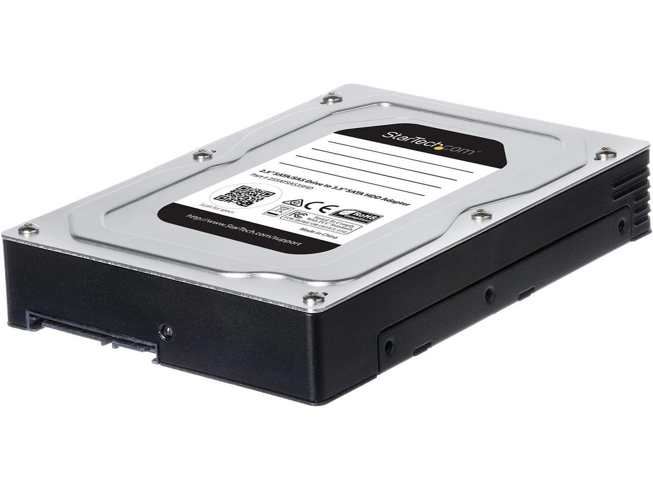 StarTech 25SATSAS35HD 2.5" to 3.5" Hard Drive Adapter - For SATA and ...