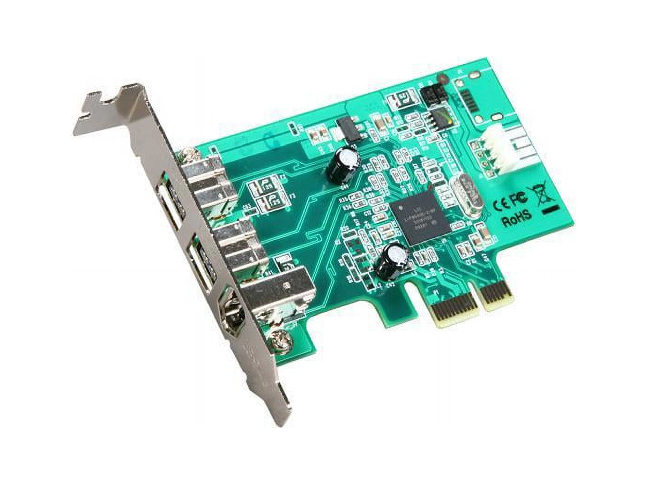 StarTech 3 Port Low Profile 1394 PCI Express FireWire Card Adapter ...