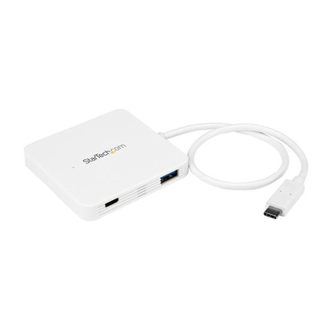 StarTech 3-Port USB-C Hub with Power Delivery - USB-C to 3x USB-A - USB ...