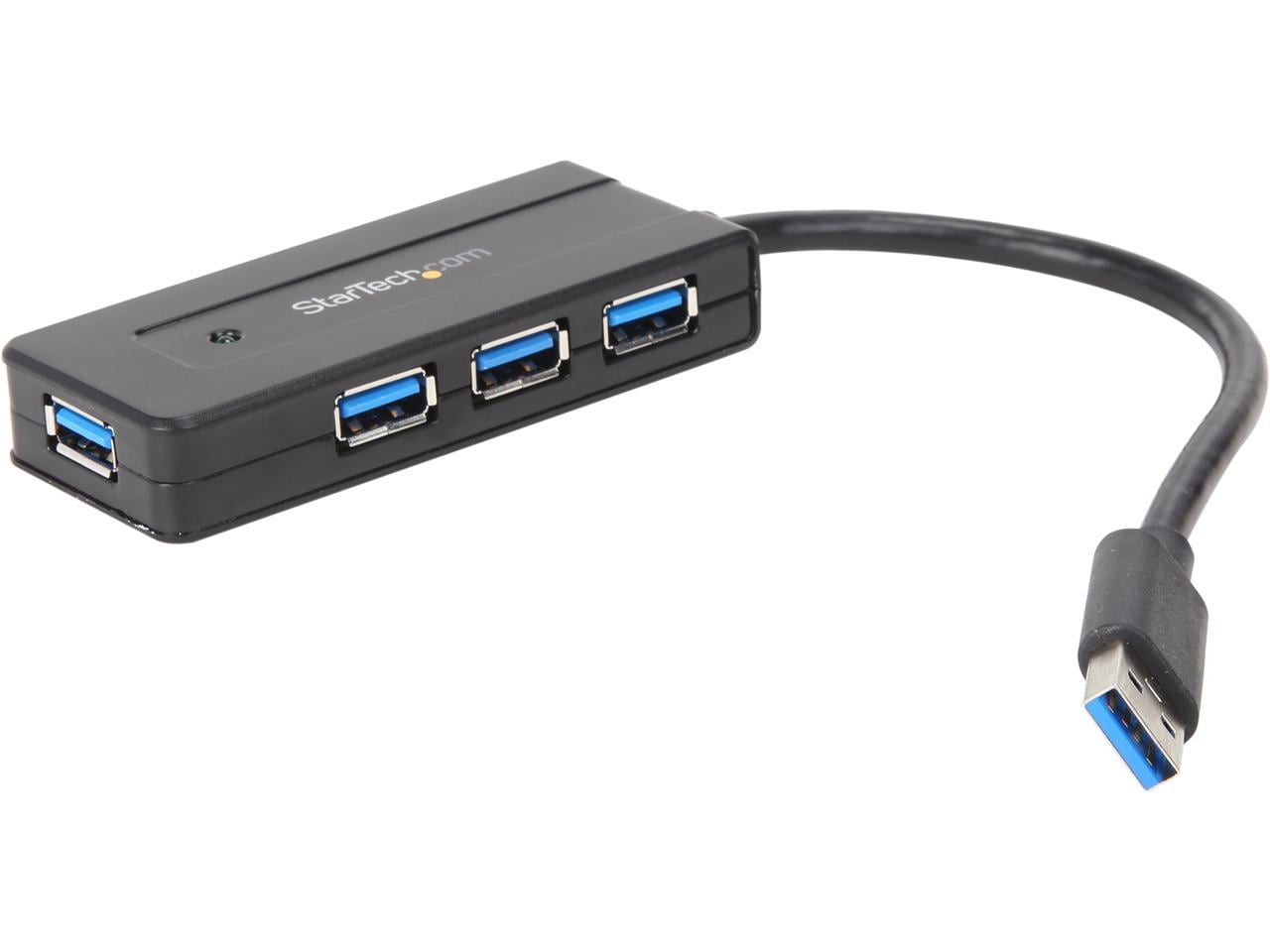 StarTech 4 Port USB 3.0 Hub SuperSpeed 5Gbps w/ Fast Charge Portable ...