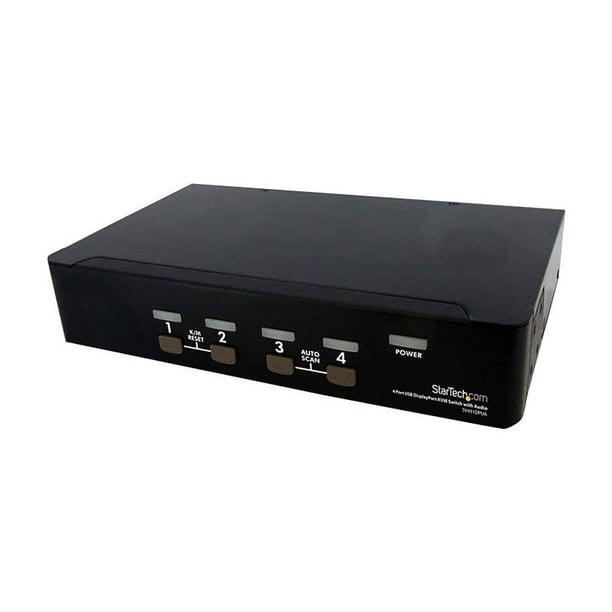 StarTech 4 Port USB DisplayPort KVM Switch with Audio - Walmart ...