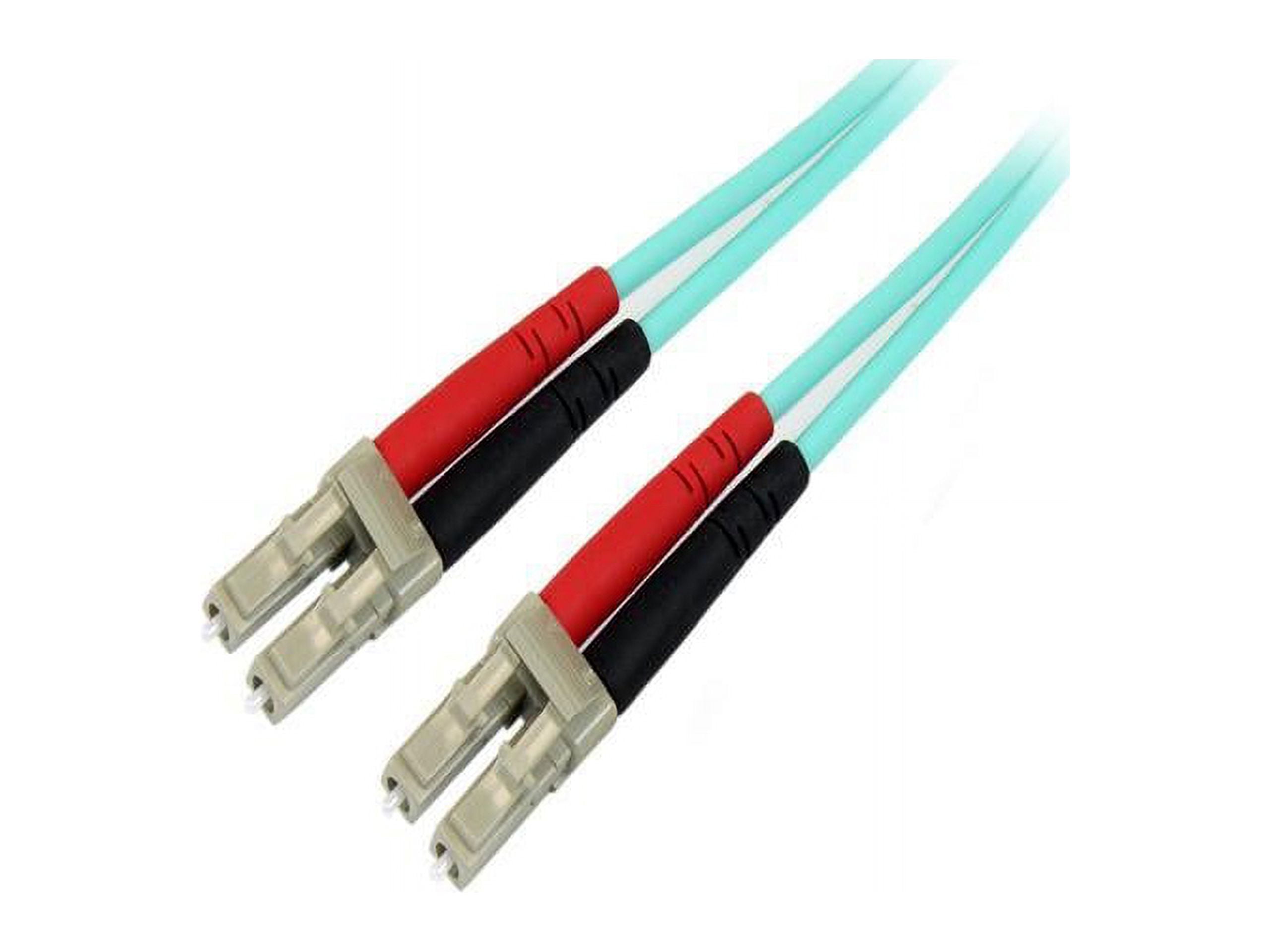 StarTech 450FBLCLC1 3.3 ft. OM4 Duplex Multimode Fiber Optic Cable ...