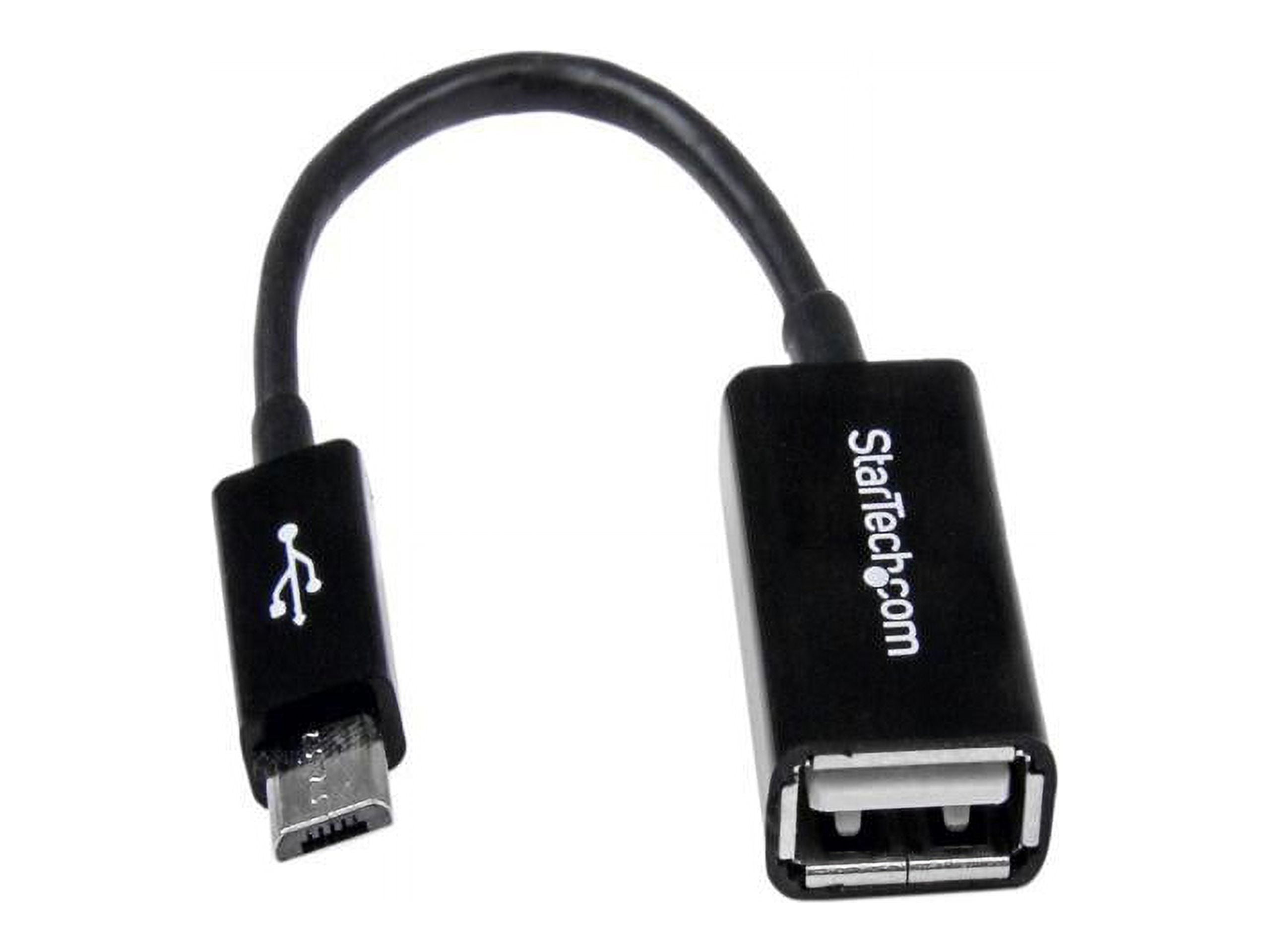 StarTech.com UUSBOTG 5in Micro USB to USB OTG Host Adapter - Micro USB ...