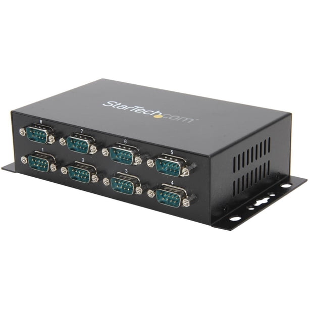 StarTech.com 8 Port USB to Serial RS232 Adapter - Wall Mount - Din Rail ...