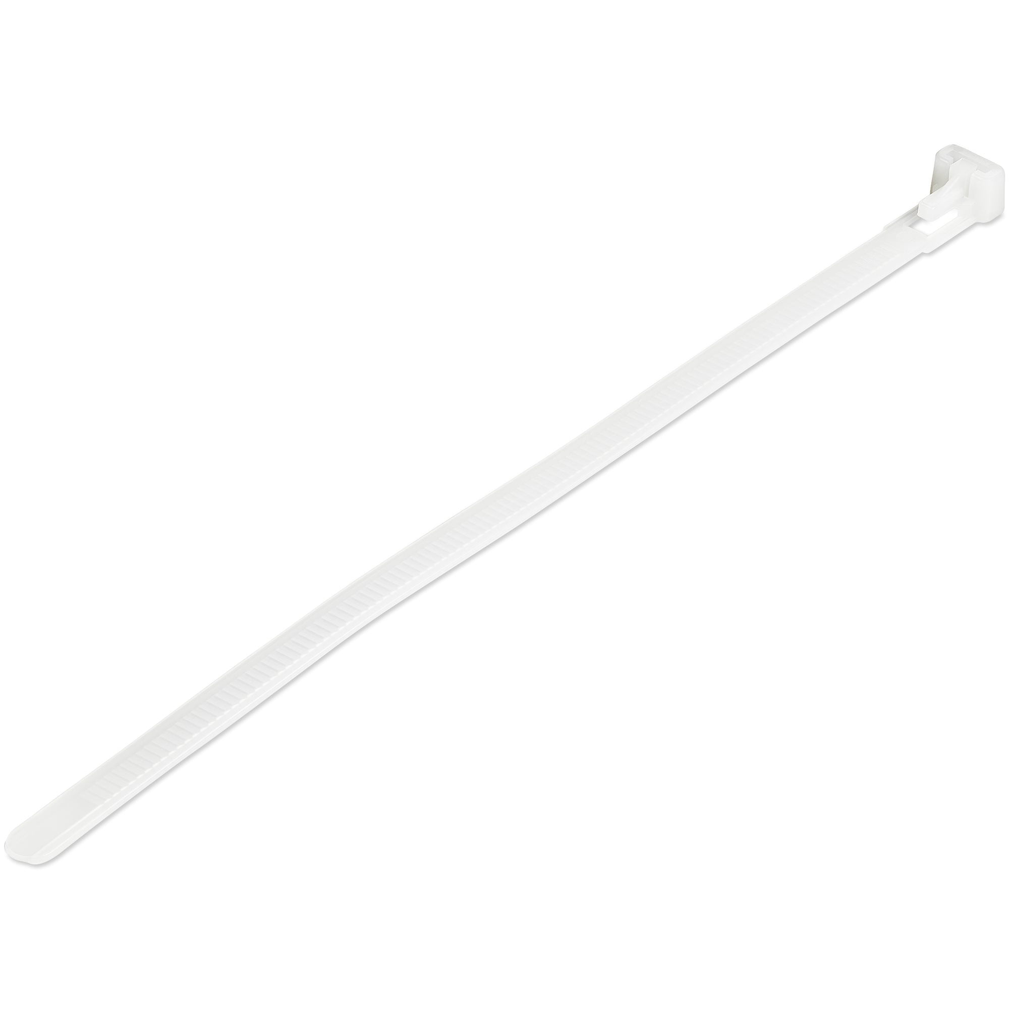 StarTech 8" Reusable Network Cable Ties 100pk White CBMZTRB8 - Walmart ...
