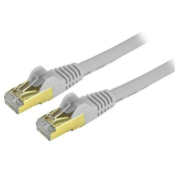 StarTech C6ASPAT25GR 25 ft. Gray Cat6a Shielded Patch Cable - Walmart Business Supplies