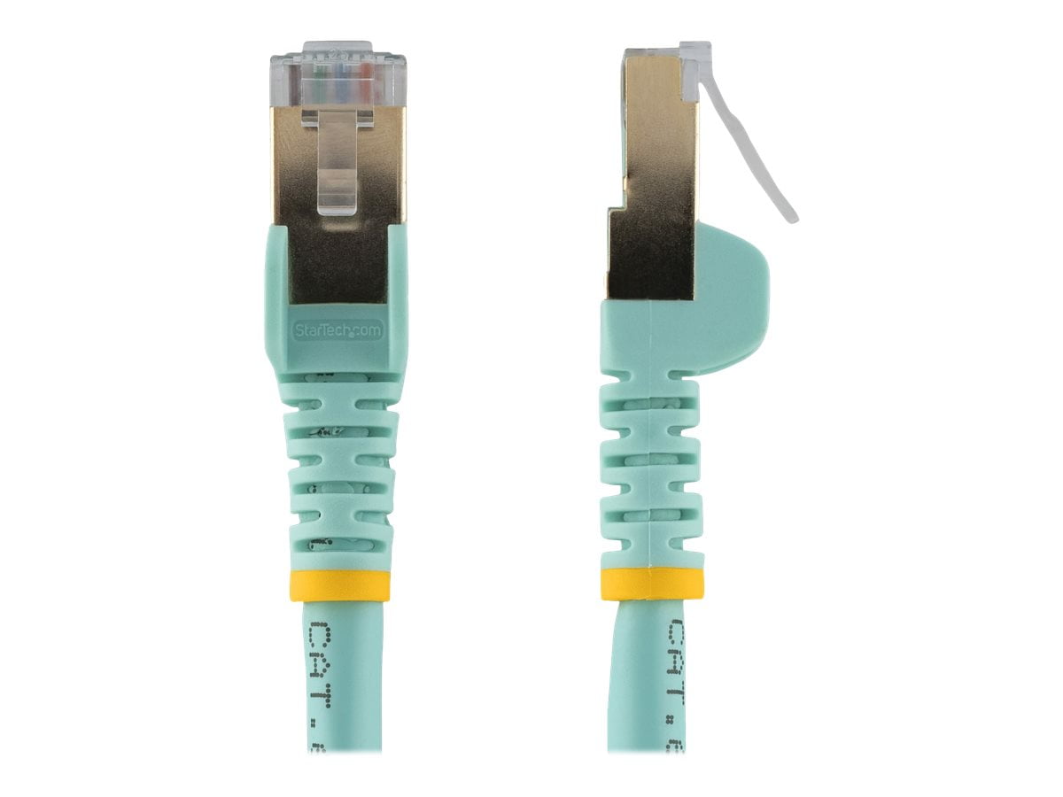 StarTech 2ft Cat6a STP Shielded Snagless Ethernet Patch Cable - Aqua ...