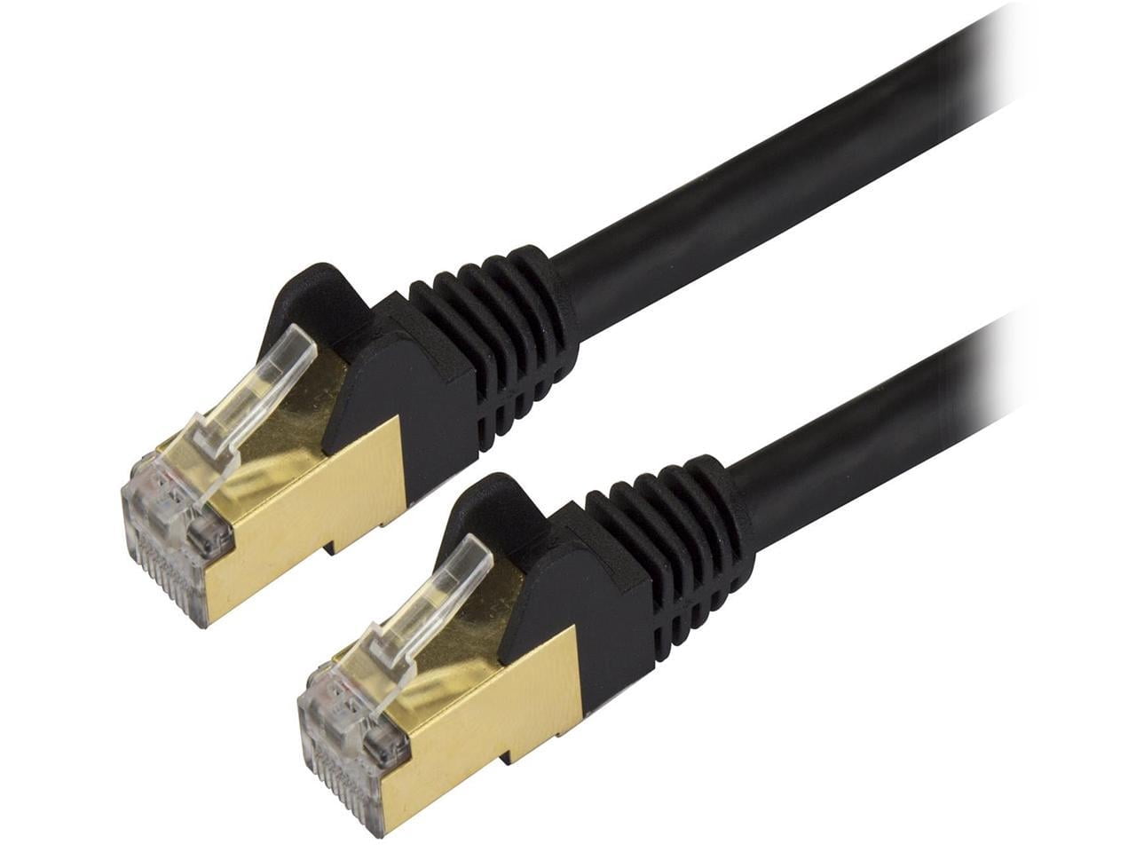 StarTech 2ft CAT6a Ethernet Cable - 10 Gigabit Shielded Snagless RJ45 ...