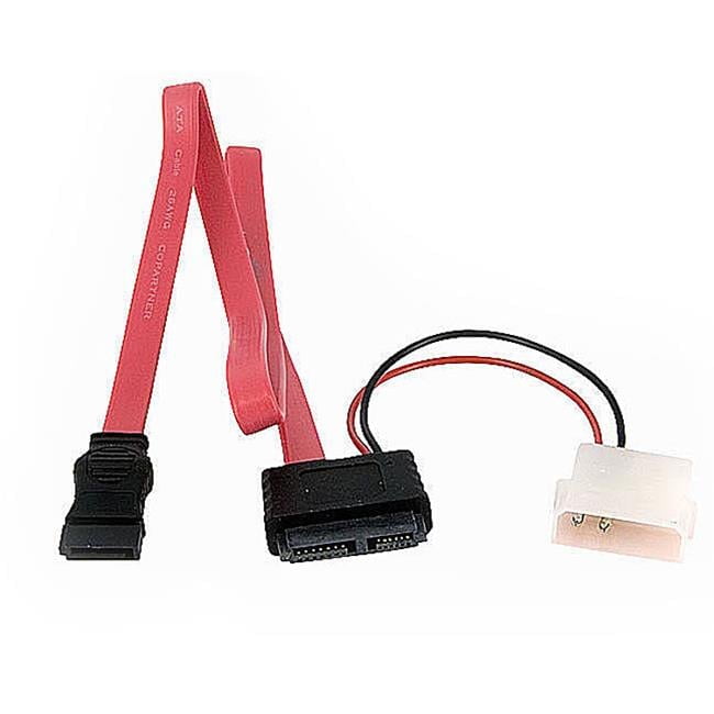 StarTech Cable Slimline SATA Female to SATA with LP4 PowerCable Retail ...