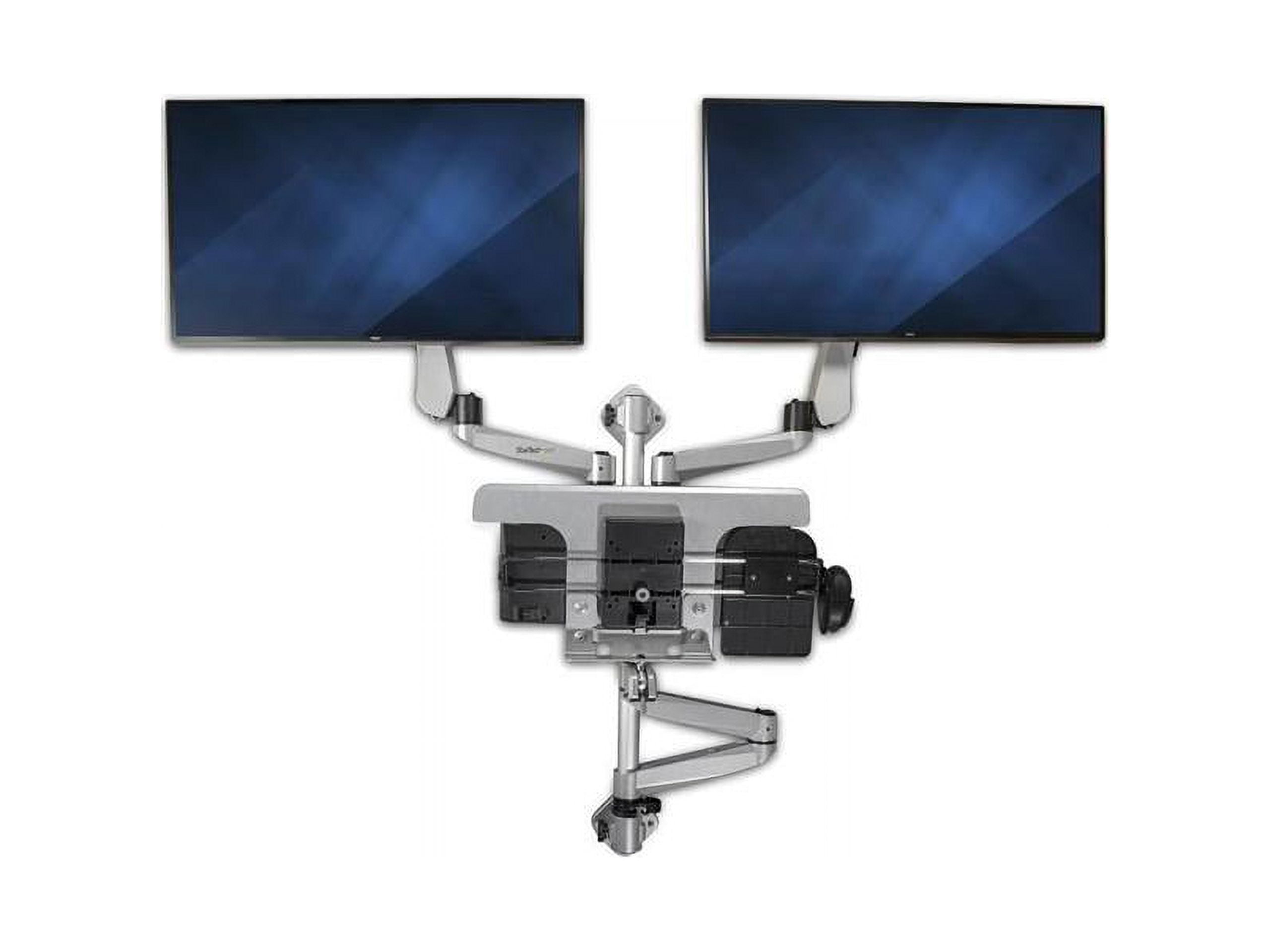 StarTech Dual Monitor Adjustable Wall Mount Computer Workstation ...