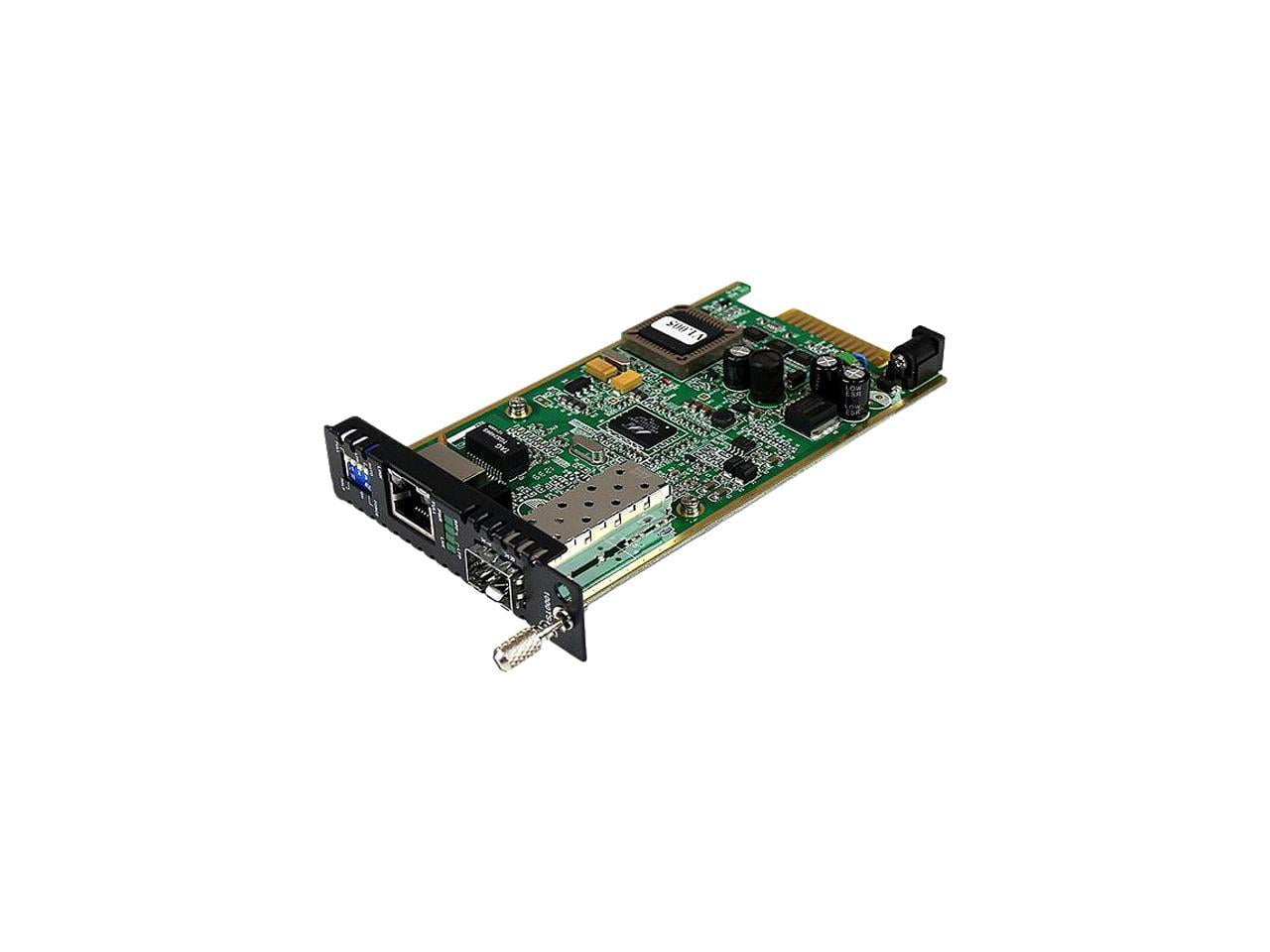 StarTech.com Gigabit Ethernet Fiber Media Converter Card Module with ...