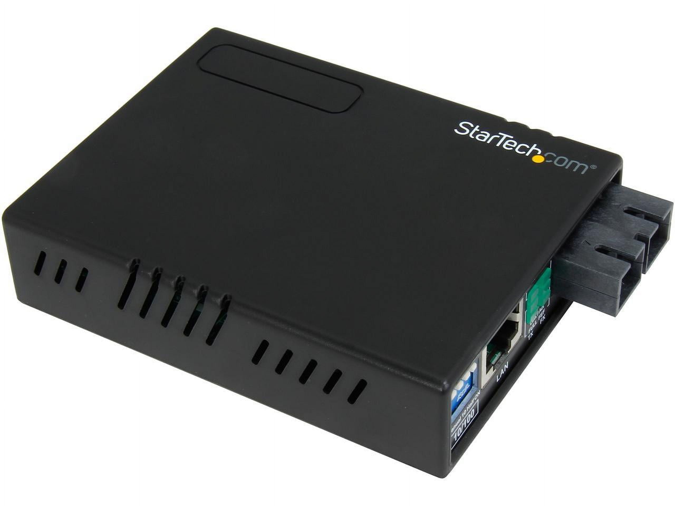 StarTech MCM110SC2 10/100Mbps Fiber to Ethernet Media Converter - Multi ...