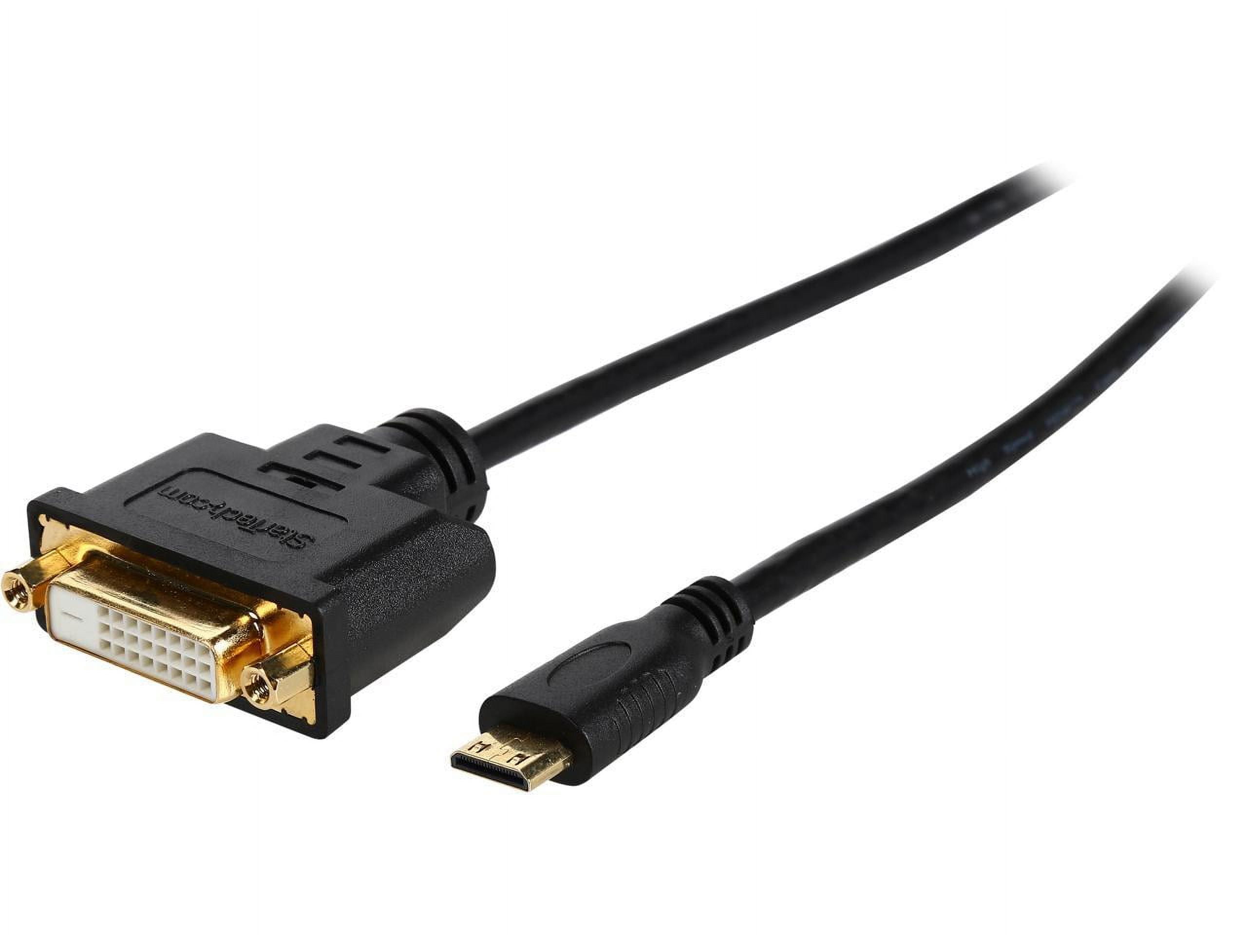 StarTech.com HDCDVIMF8IN Mini HDMI to DVI-D adapter M/F - 8in - Walmart.com