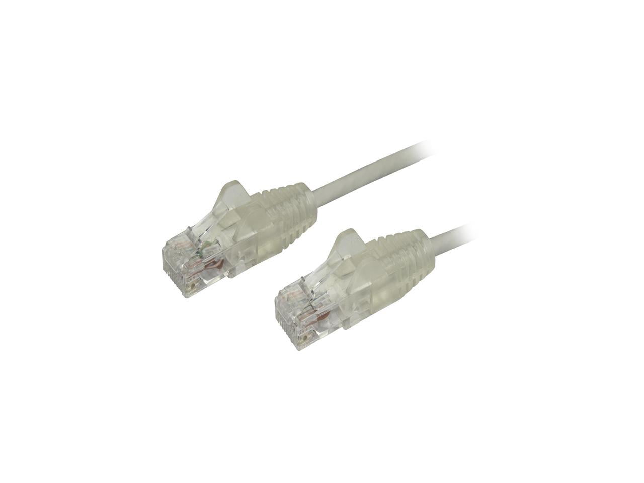 StarTech N6PAT10GRS Cat6 Ethernet Cable - 10 ft - Gray - Slim ...
