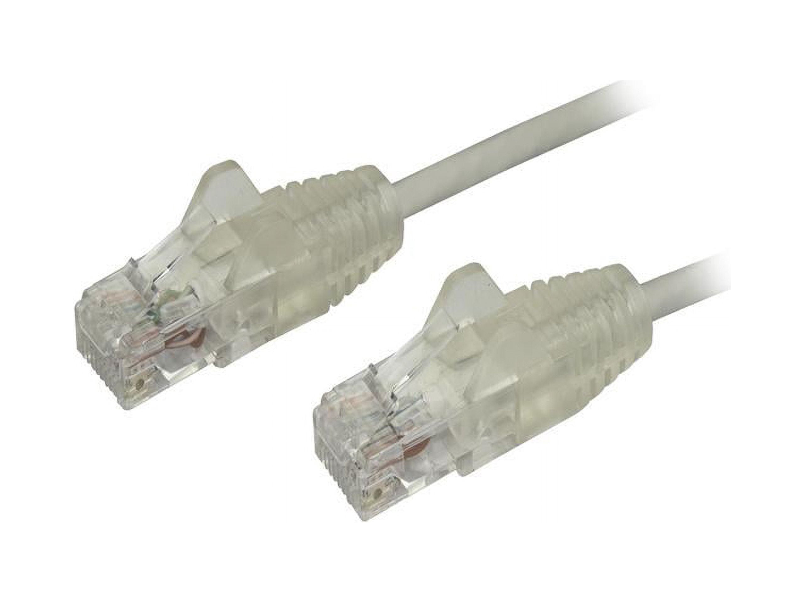 StarTech N6PAT10GRS Cat6 Ethernet Cable - 10 ft - Gray - Slim ...