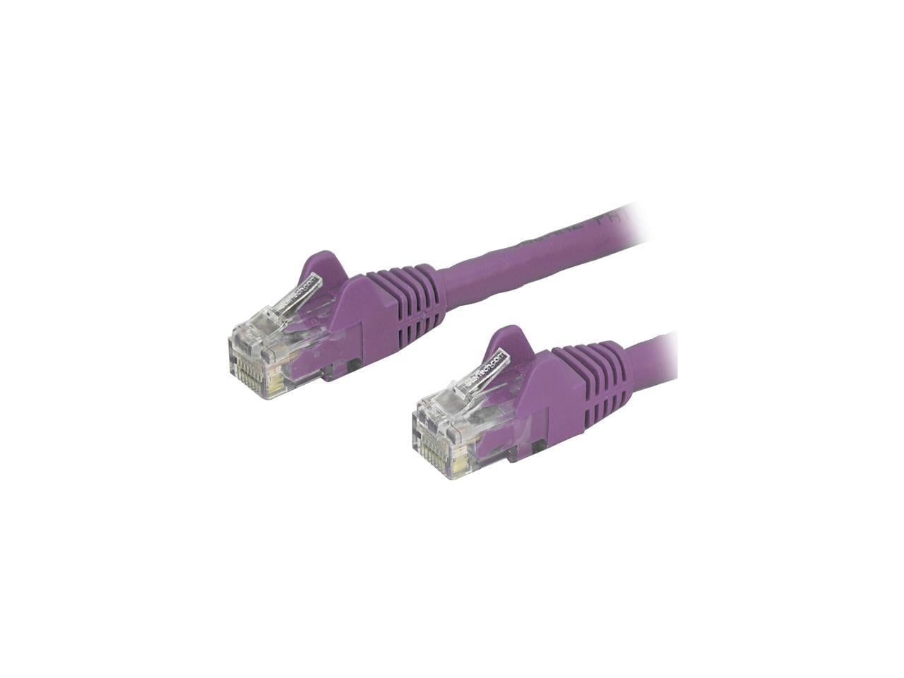 StarTech 12ft CAT6 Ethernet Cable - Purple CAT 6 Gigabit Ethernet Wire ...