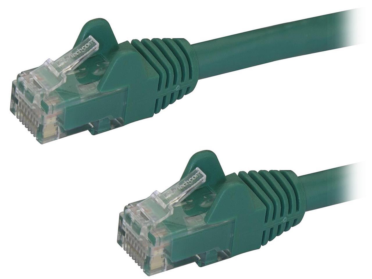 StarTech 4ft Green Cat6 Patch Cable with Snagless RJ45 Connectors 4 ft ...