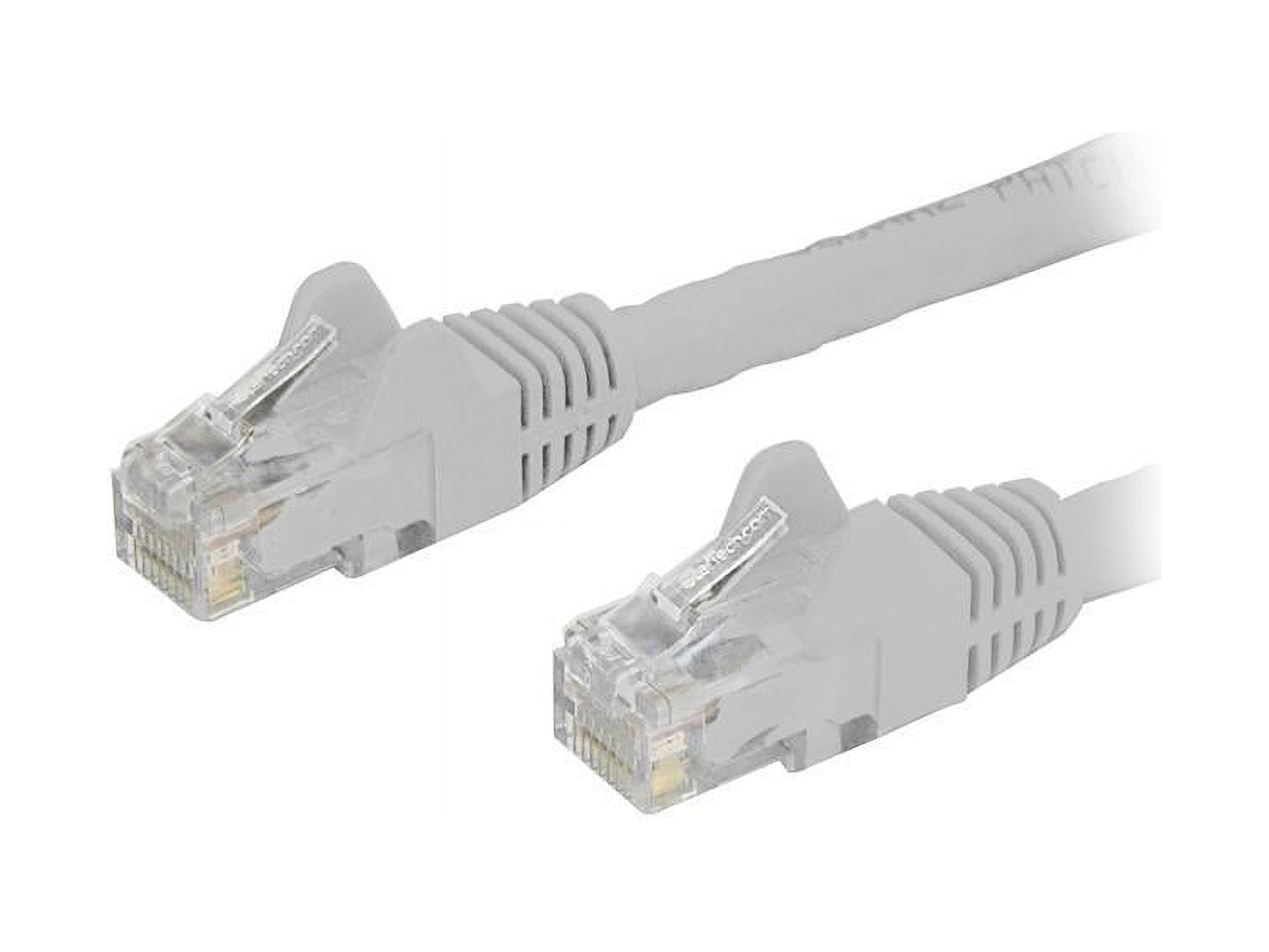 StarTech N6PATCH5WH Cat6 Patch Cable – 5 ft – White Ethernet Cable ...