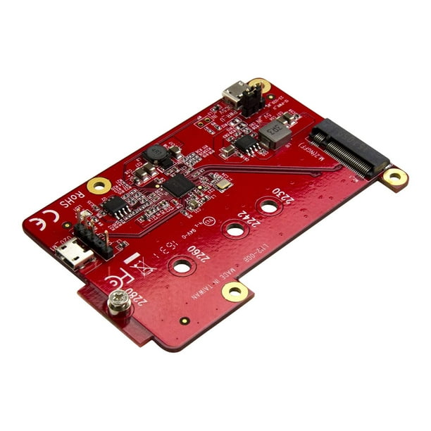 StarTech PIB2M21 Raspberry Pi Board - USB 2.0 480Mbps - USB to M.2 SATA ...