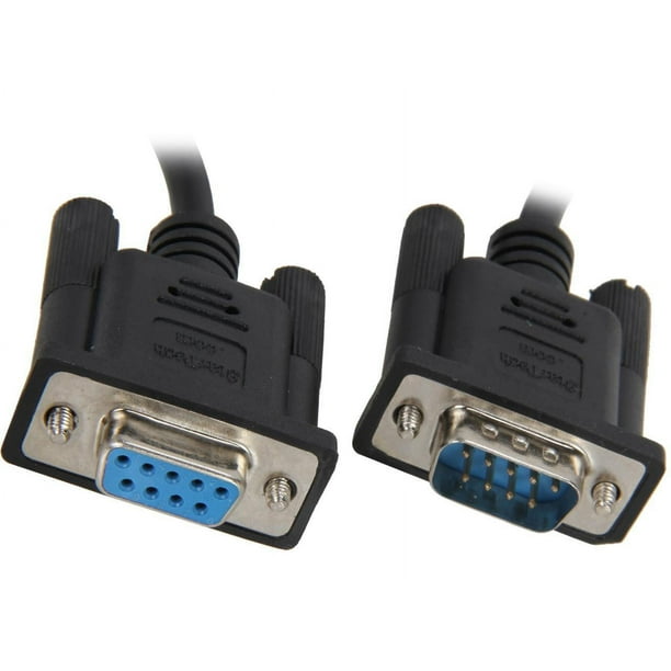 Startech Scnm9fm2mbk 2m Black Db9 Rs232 Serial Null Modem Cable F M Walmart Business Supplies