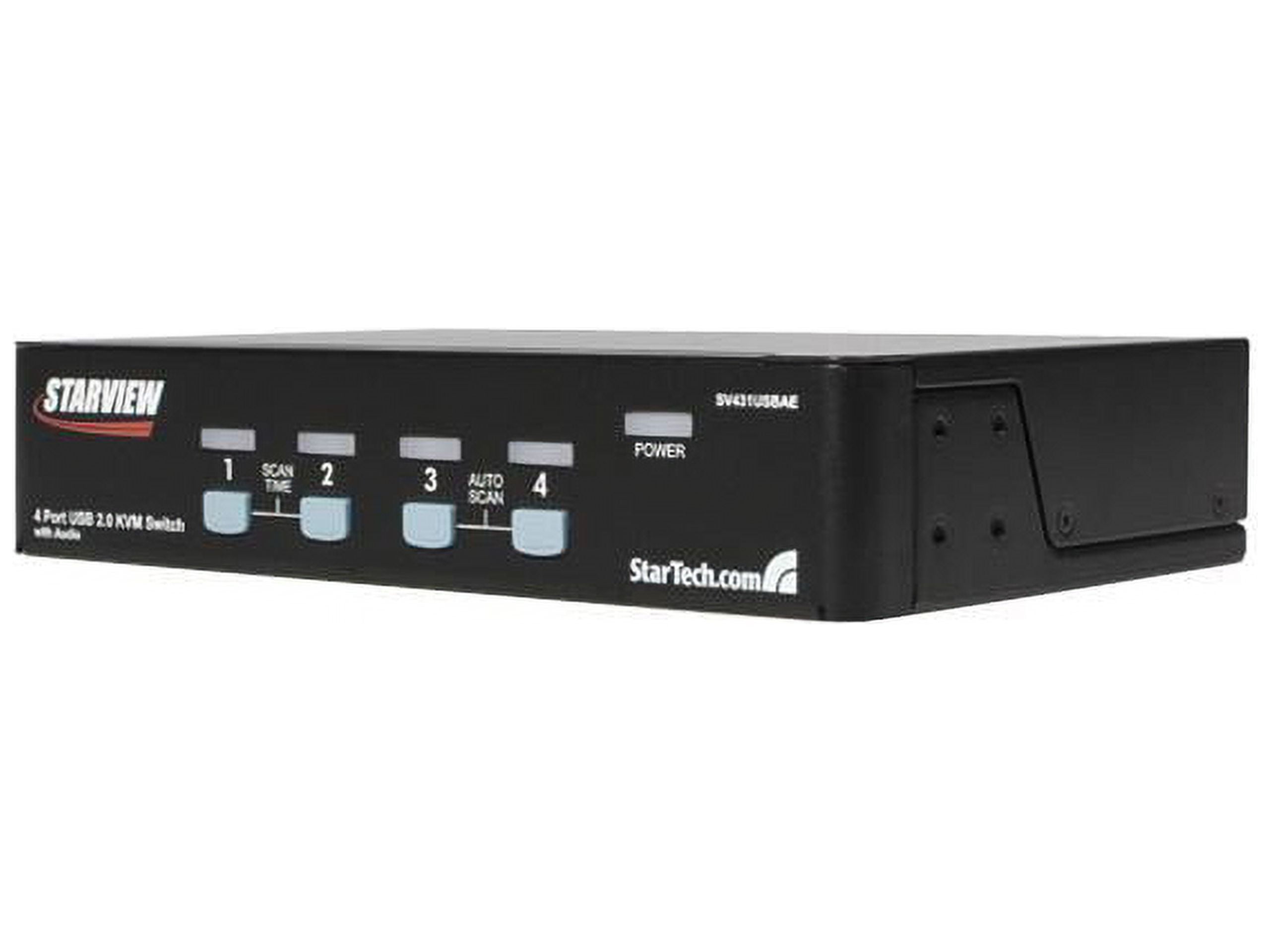 StarTech SV431USBAE 4 Port USB KVM Switch & USB 2.0 Hub - Walmart.com