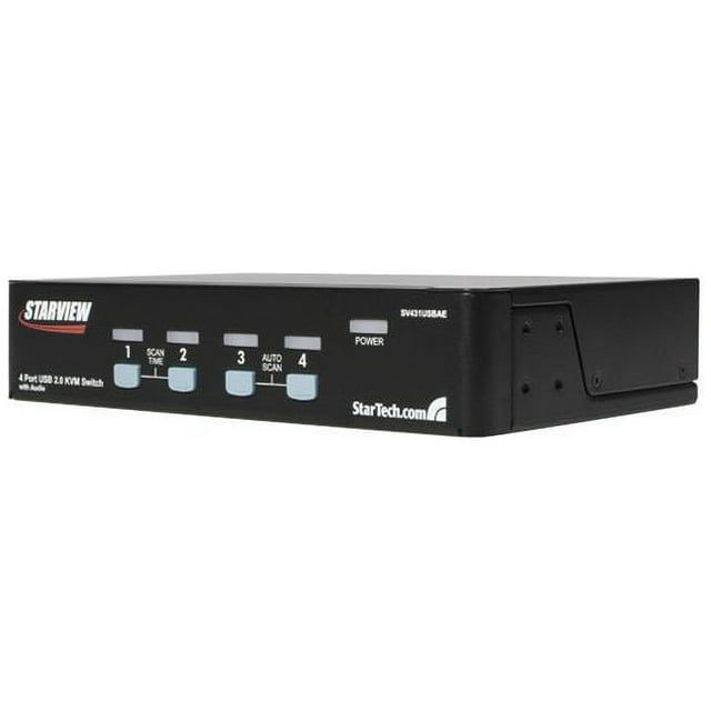 StarTech SV431USBAE 4 Port USB KVM Switch & USB 2.0 Hub - Walmart.com