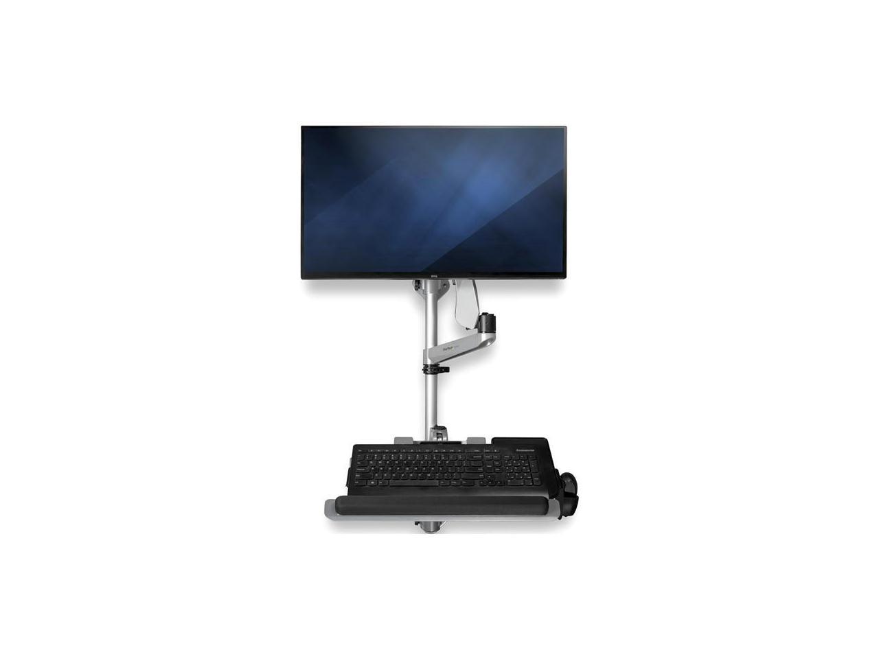 StarTech Single Monitor Adjustable Wall Mount Computer Workstation ...