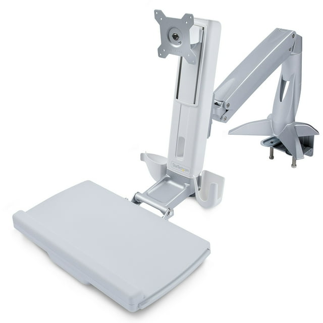 StarTech Sit-Stand Monitor Arm Keyboard Tray Desk Mount up to 27 ...