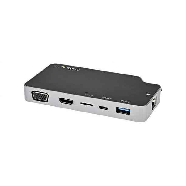 StarTech USB-C Multiport HDMI VGA USB MicroSD Mini Dock Adapter CDP2HVGUASPD - Walmart Business ...