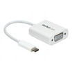 StarTech USB-C to VGA Adapter - White - Walmart.com