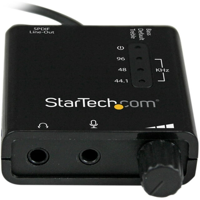 StarTech USB Stereo Audio Adapter External Sound Card with S/PDIF Digital Audio - Walmart.com