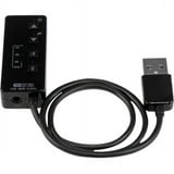StarTech USB Stereo Audio Adapter External Sound Card with SPDIF Digital Audio and Built-In ...
