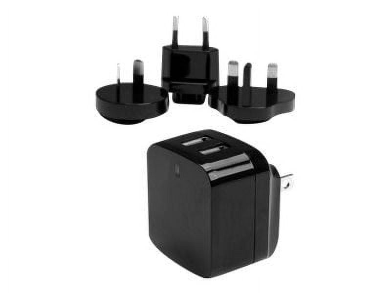 StarTech 17W/3.4A Dual-Port USB International Travel Wall Charger ...