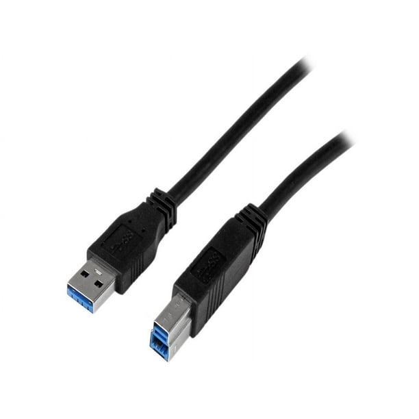 StarTech USB3CAB2M 6.56 ft 2m Certified SuperSpeed USB 3.0 A to B Cable M-M - Walmart Business ...