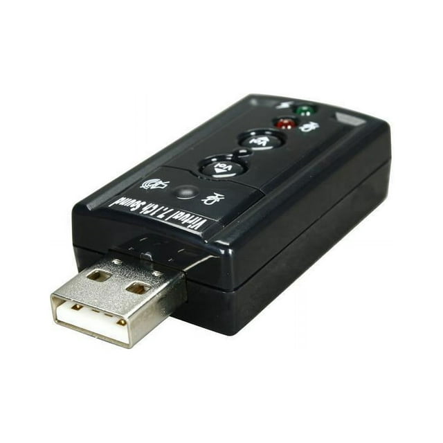 StarTech Virtual 7.1 USB Stereo Audio Adapter External Sound Card, ICUSBAUDIO7 - Walmart.com
