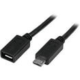 StarTech 0.5m Micro-USB Extension Cable, Black - Walmart.com