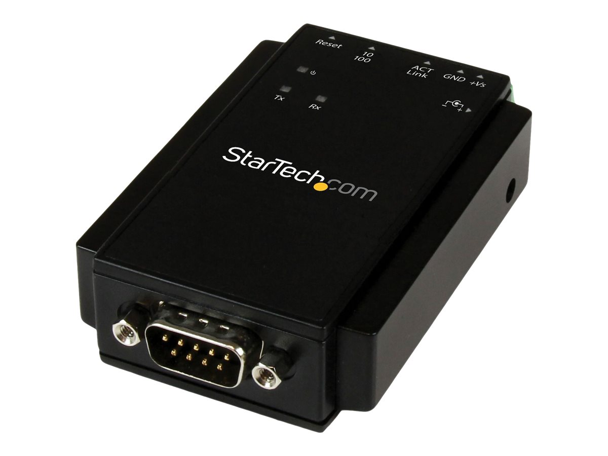 StarTech.com 1 Port RS-232 Serial to IP Ethernet Device Server - Device server - 10Mb LAN, RS ...